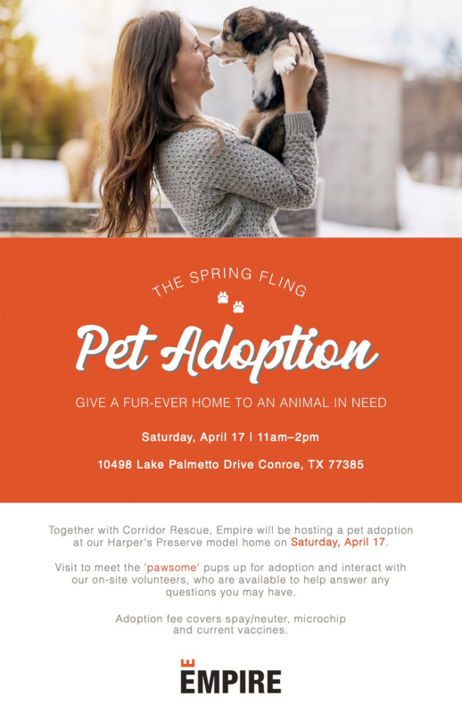 Empire's Spring Fling Pet Adoption Event | Harpers Preserve